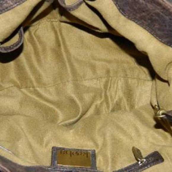 Kooba | Bags | Kooba Brown Distressed Pebbled Leather Sienna Handbag ...